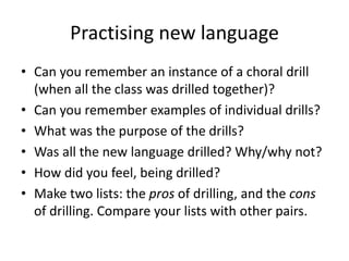 Presenting & Practicing Grammar | PPTX | Resume Writing and Advice ...