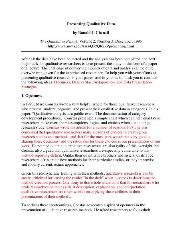 Presenting Qualitative Data presenting-qualitative-data