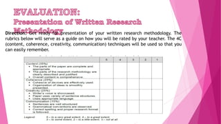 PRESENTING RESEARCH METHODOLOGY POWERPOINT PRESENTATION | PPTX