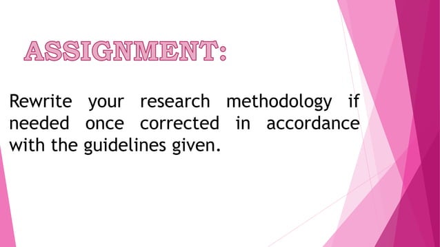 PRESENTING RESEARCH METHODOLOGY POWERPOINT PRESENTATION | PPTX | Education
