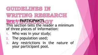 PRESENTING RESEARCH METHODOLOGY POWERPOINT PRESENTATION | PPTX