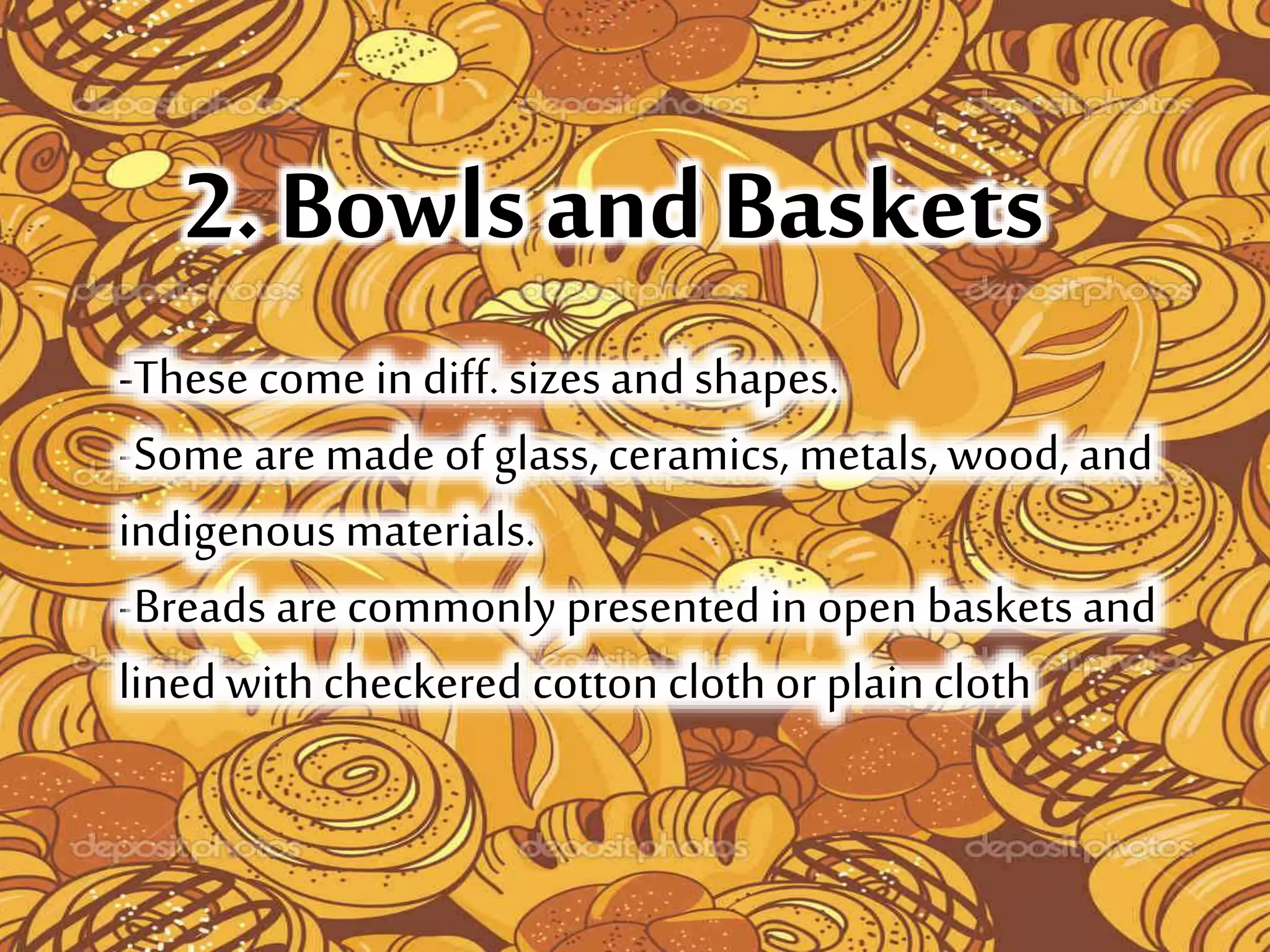 Presenting, Serving, and Storing Baked Products | PPTX