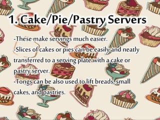 Presenting, Serving, and Storing Baked Products | PPTX