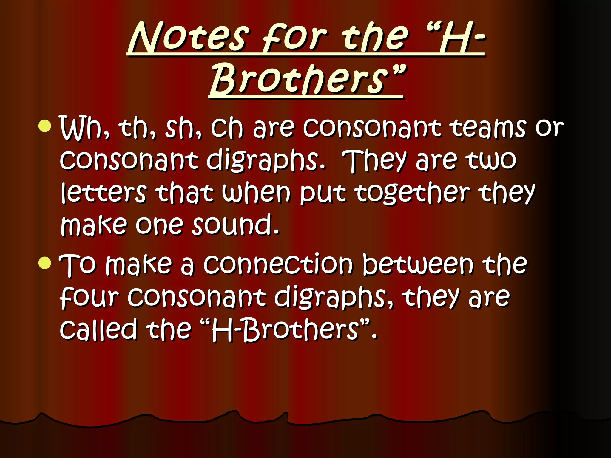 Presenting the h brothers | PPT