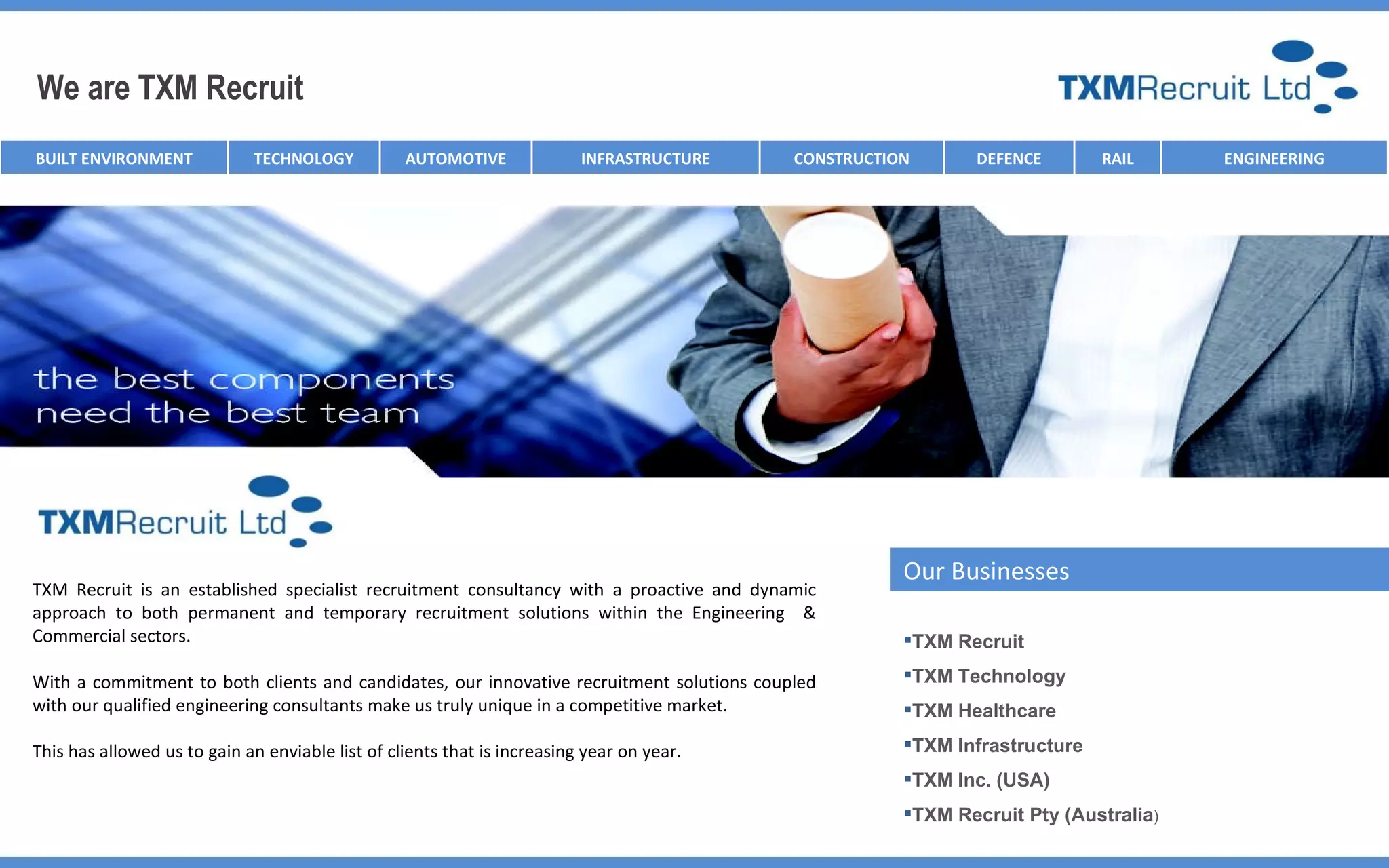 Presenting Txm Recruit Ltd