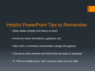 Presenting with PowerPoint | PPT