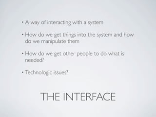 Interaction and interfaces. Playful Data | PDF