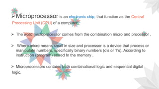 microprocessor | PPT