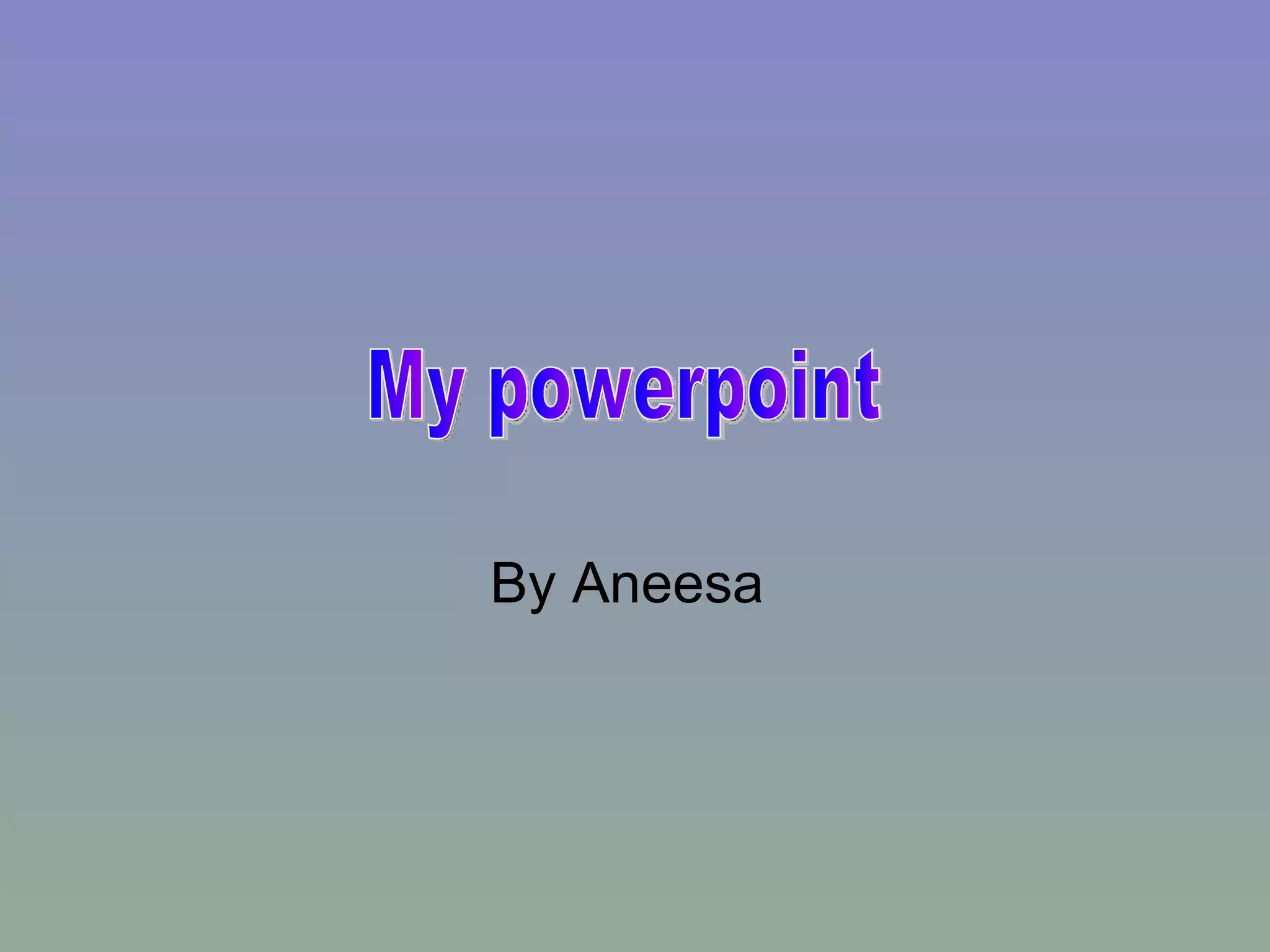 my presentation | PPT