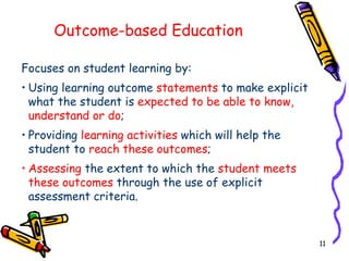 Outcome Based Education and Continuous Quality Improvement in HEIs | PPT