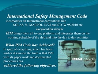 PRESENTIONINTERNATIONAL SAFETY MANAGEMENT | PPTX