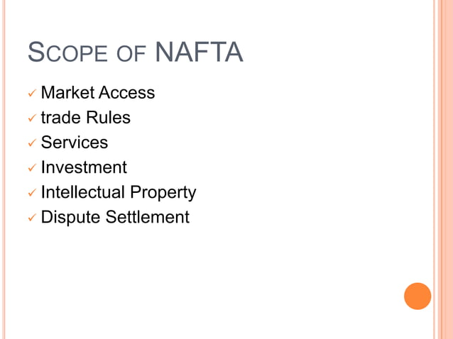 Presention on nafta & asean | PPT