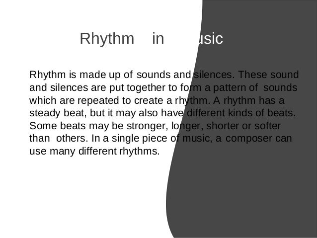 Presention on rhythm (design principal)