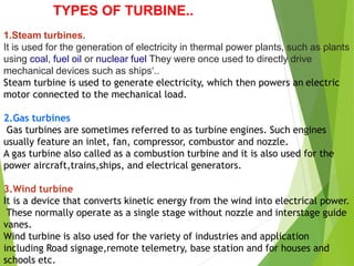 Presention turbine by Abdul Qudoos | PPTX