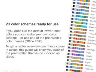 23 quick color themes for your presentation | PDF