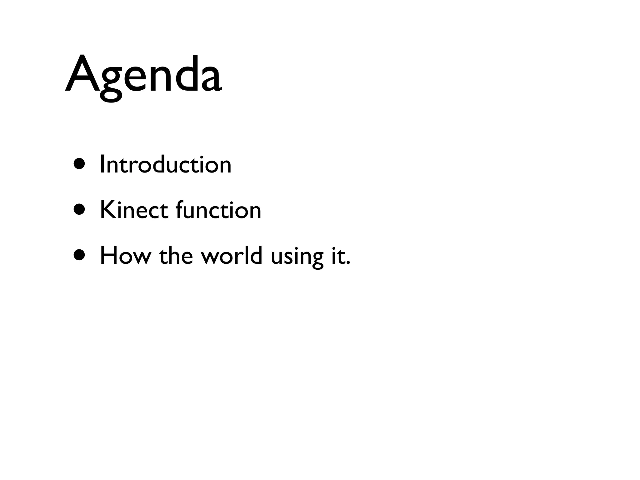 Present kinect | KEY