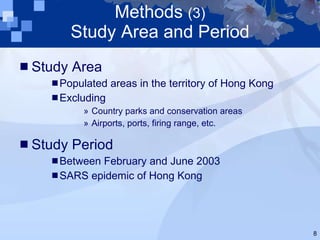 Spatial Components in Disease Modelling - Kim-hung KWONG and Poh-chin ...