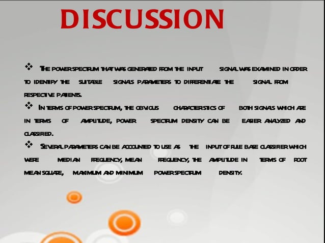 PRESENTATION LAB DSP.Analysis & classification of EMG signal - DSP LAB | PPT