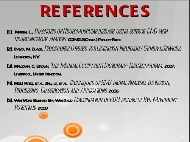 PRESENTATION LAB DSP.Analysis & classification of EMG signal - DSP LAB | PPT