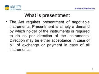 Presentment | PPT
