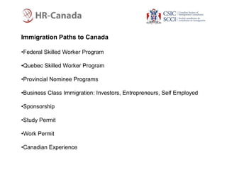 Immigrate to Canada | PPTX