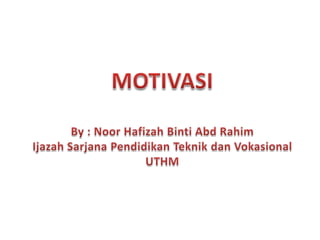 Motivasi | PPTX
