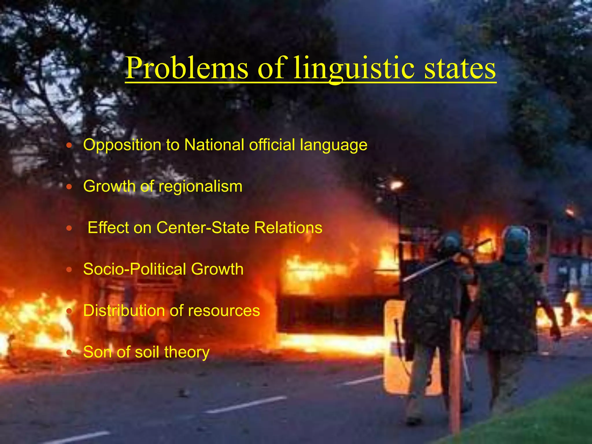 linguistic states problems and perspectives | PPTX