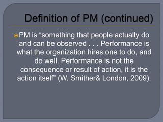 Chapter 1: Overview of Performance Management | PPTX