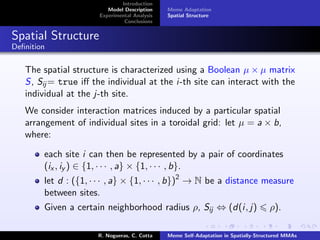 On Meme Self-Adaptation in Spatially-Structured Multimemetic Algorithms ...
