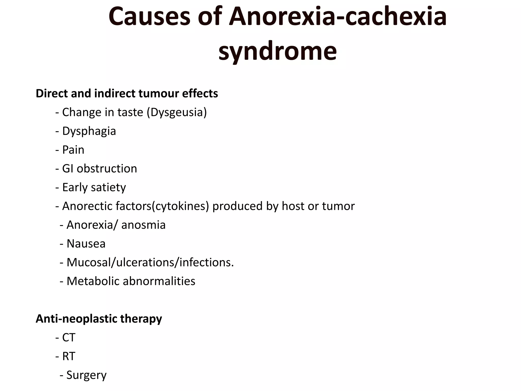 Nutritional care in cancer patients | PPTX