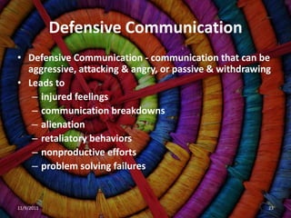Organizational Behavior - Communication | PPTX