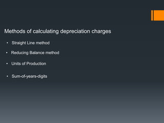 Non-Current Assets & Depreciation | PPTX