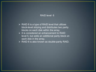 Present of Raid and Its Type | PPT