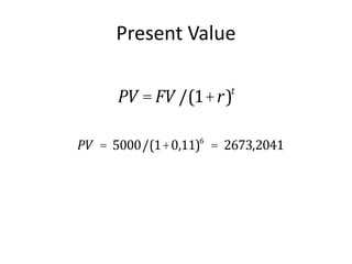 Present og furture value | PPT