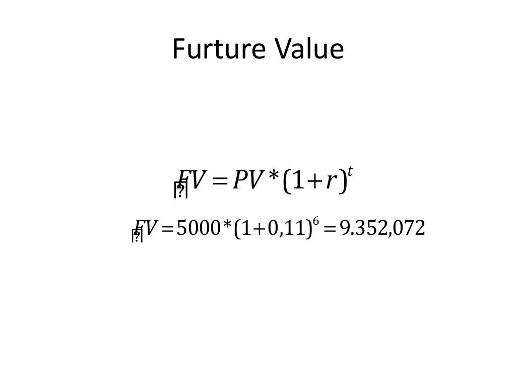 Present og furture value