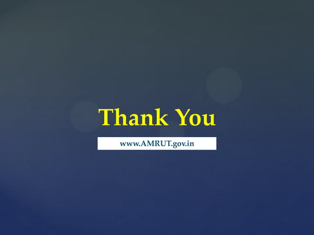 Present on AMRUT scheme by indian goverment | PDF