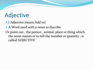 Adjective by M. Atif khan ( NTU) | PPTX