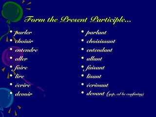Present participle ppt | PPT