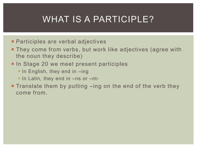 Present participles | PPT