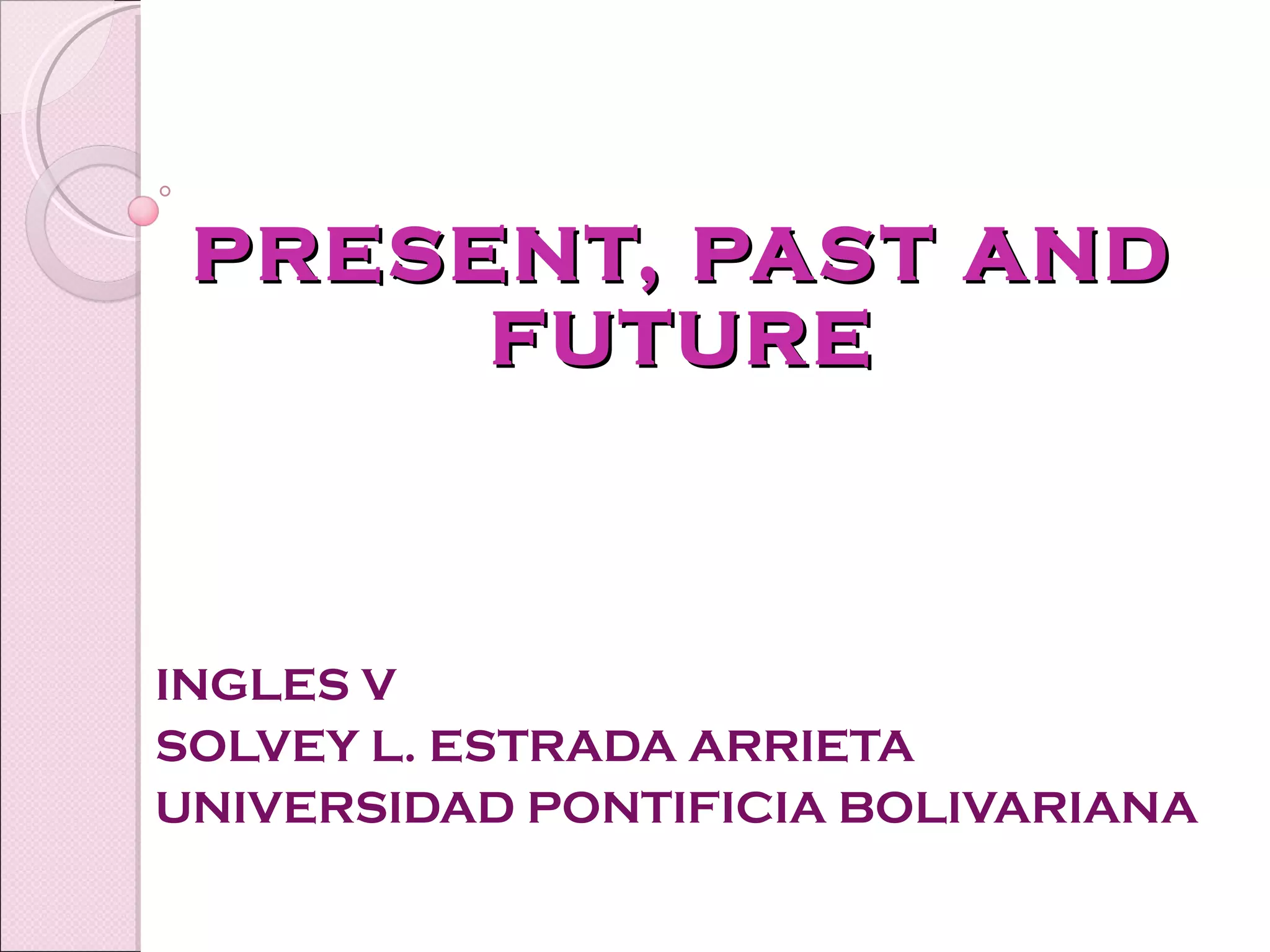 Present, Past And Future | PPT