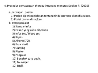 Present pemasangan infus | PPTX