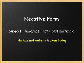 Present Perfect | PPT