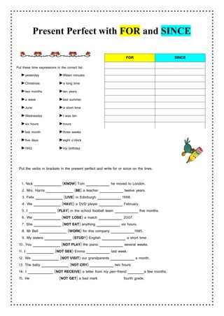 Present perfect 1 | PDF