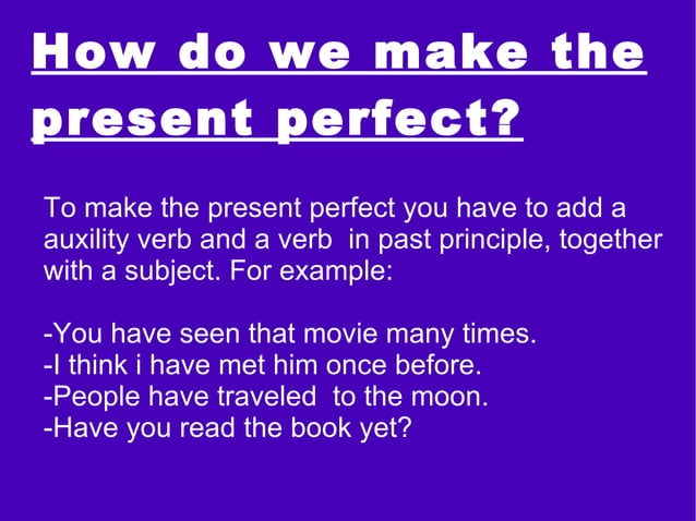 Present perfect | PPT