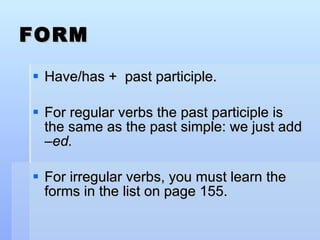 Present perfect | PPT