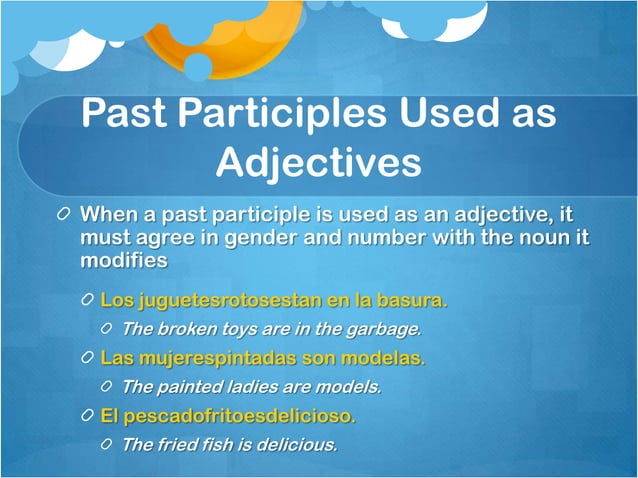 Spanish Present Perfect & Past Participles | PPTX