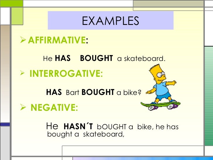Present Perfect present-perfect