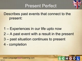 English Grammar - Present perfect tense | PPT