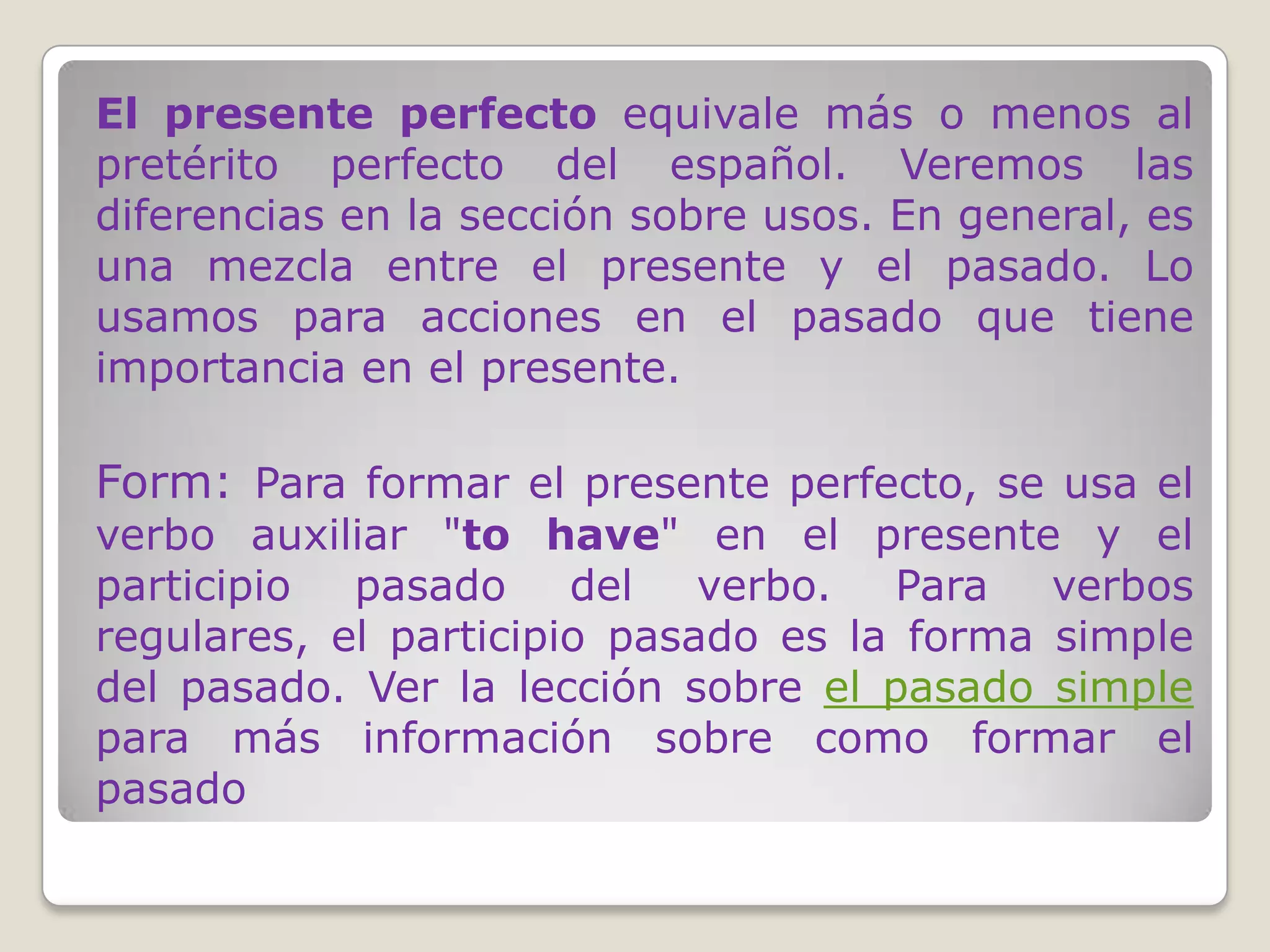 Present perfect | PPT