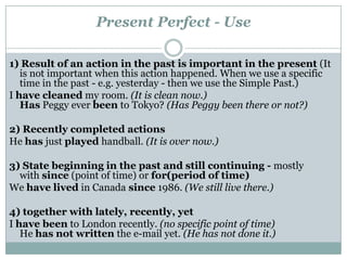 Present perfect | PPTX